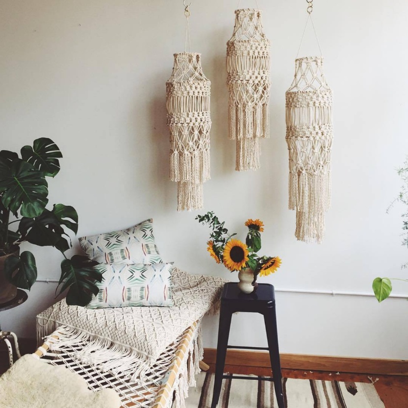 19 Formas Creativas De Utilizar El Macramé En Tu Decoración - Mariettas