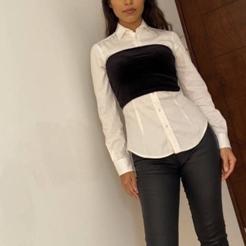 5 Combinaciones De Moda Con Camisa Blanca Y Top Negro. - Mariettas